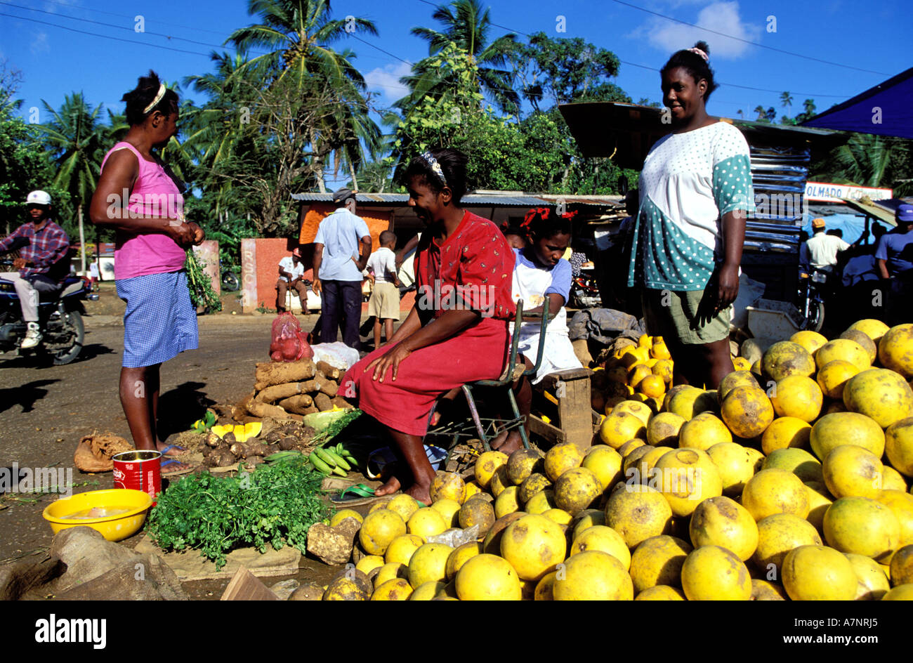 Dominican Republic, Samana's market Stock Photo - Alamy