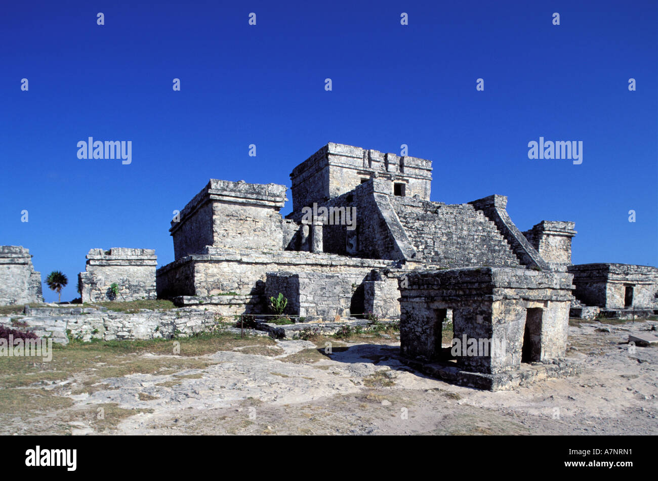 Mexico, Quintana Roo State, Riviera Maya, Tulum Mayan site, the ...