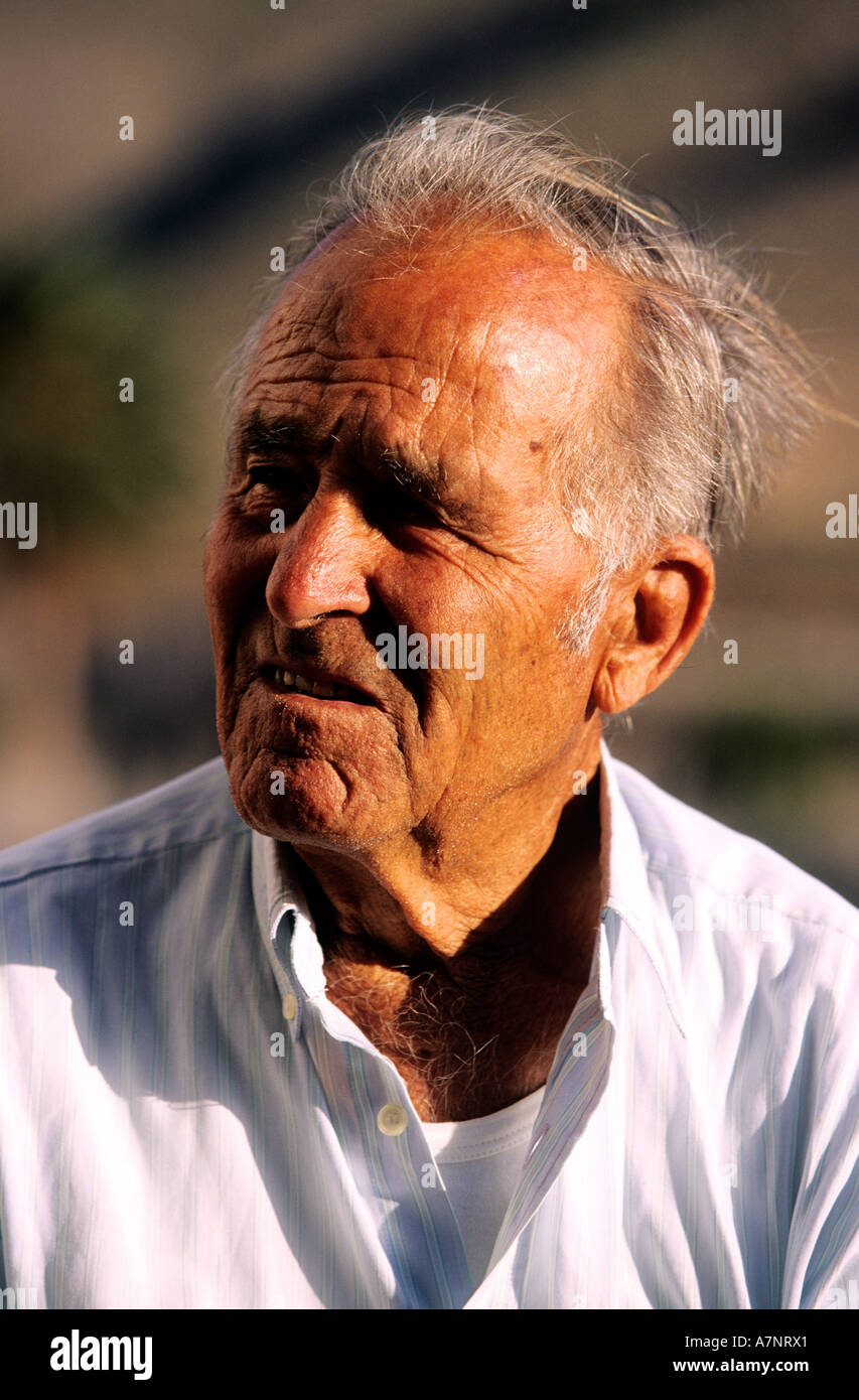 Spain, Canary Islands, Gran Canaria island, an old man's Stock Photo ...