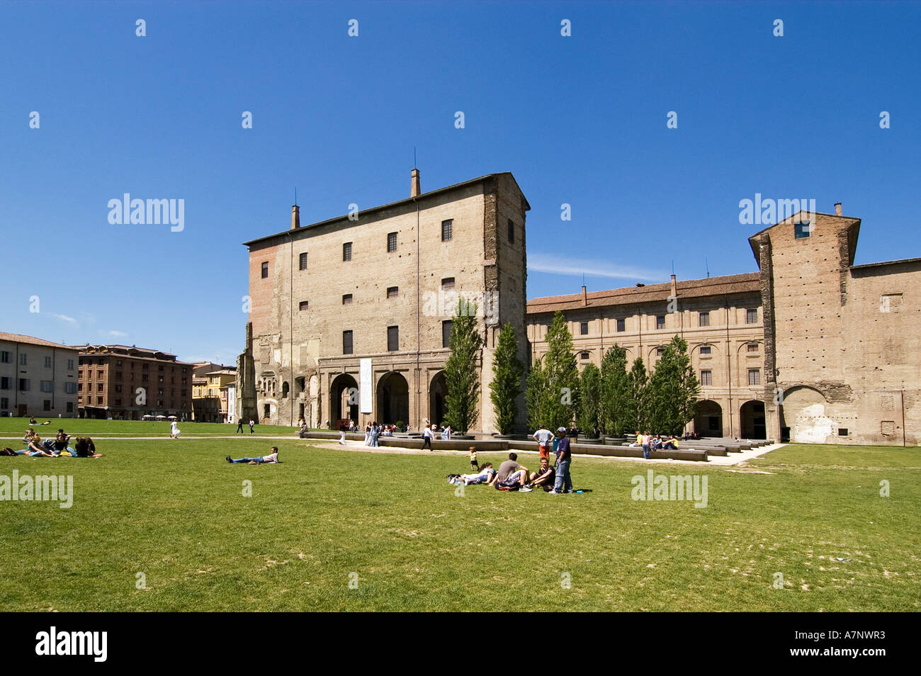 Parma Emilia Romagna Italy Palazzo della Pilotta with the Galleria ...