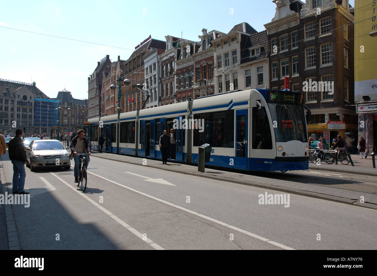 Amsterdam tram, Netherlands Stock Photo - Alamy