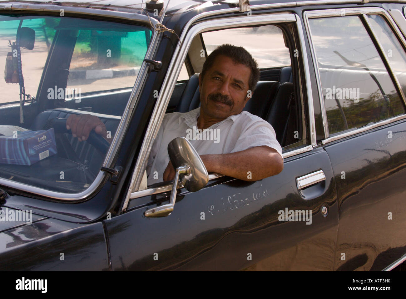 Egyptian taxi driver Egypt Stock Photo - Alamy