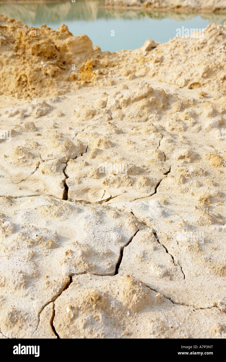 Scorched and cracked dry earth surface just out of waters reach 14 04 ...