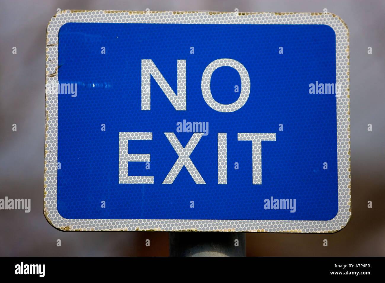 England UK No Exit sign Stock Photo - Alamy