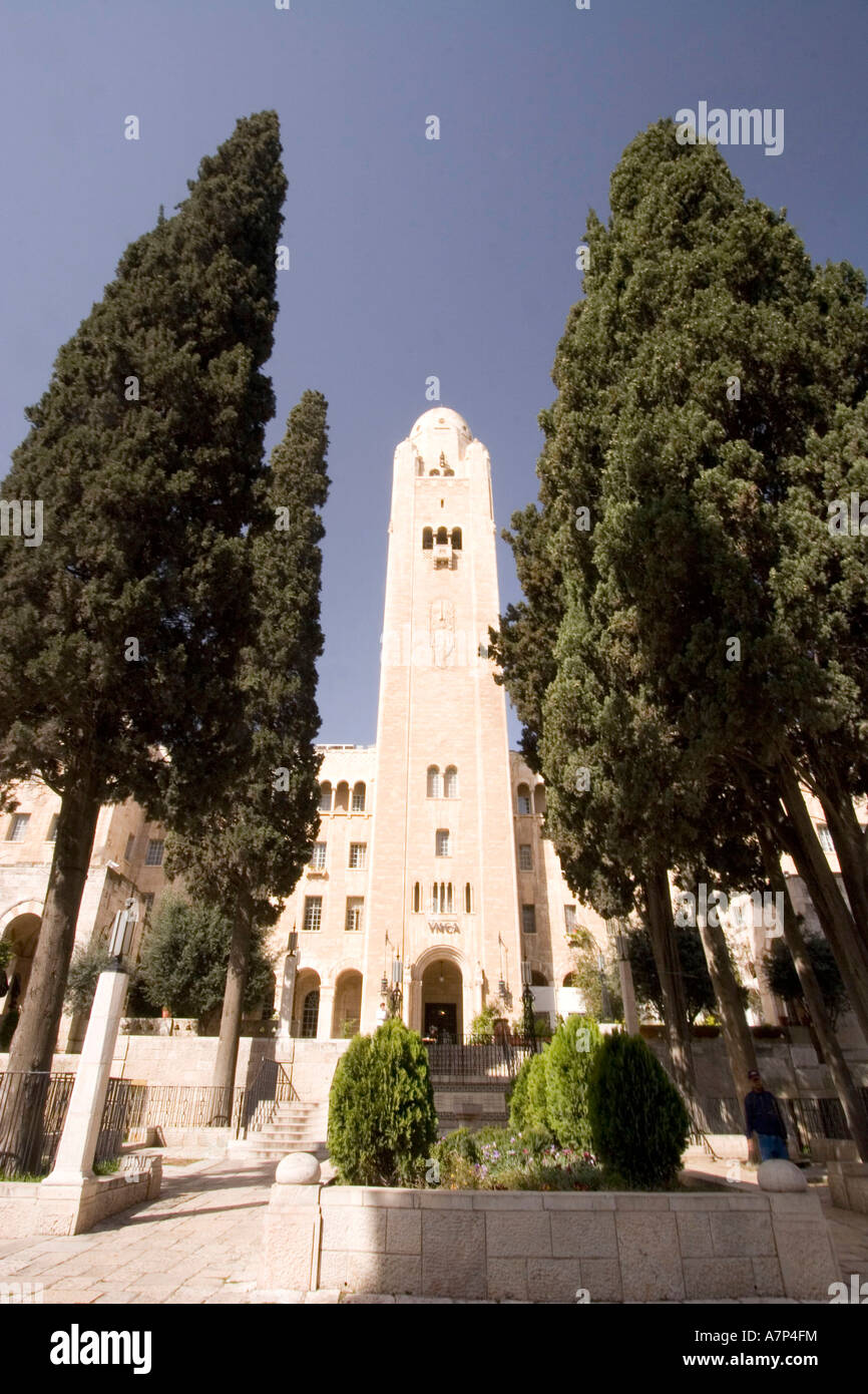ymca building jerusalem israel Stock Photo - Alamy
