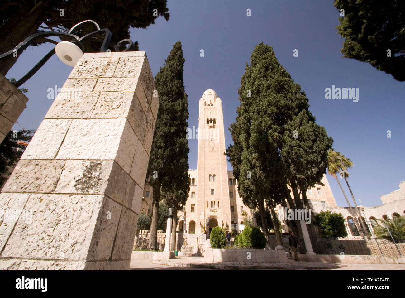 ymca building jerusalem israel Stock Photo - Alamy