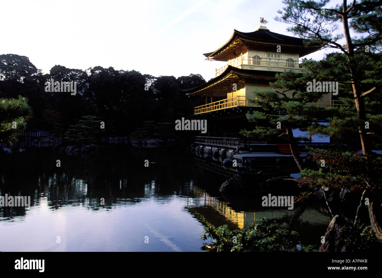 Japan, Honshu Island, Kinki region, Kyoto city, the Golden Pavilion or ...