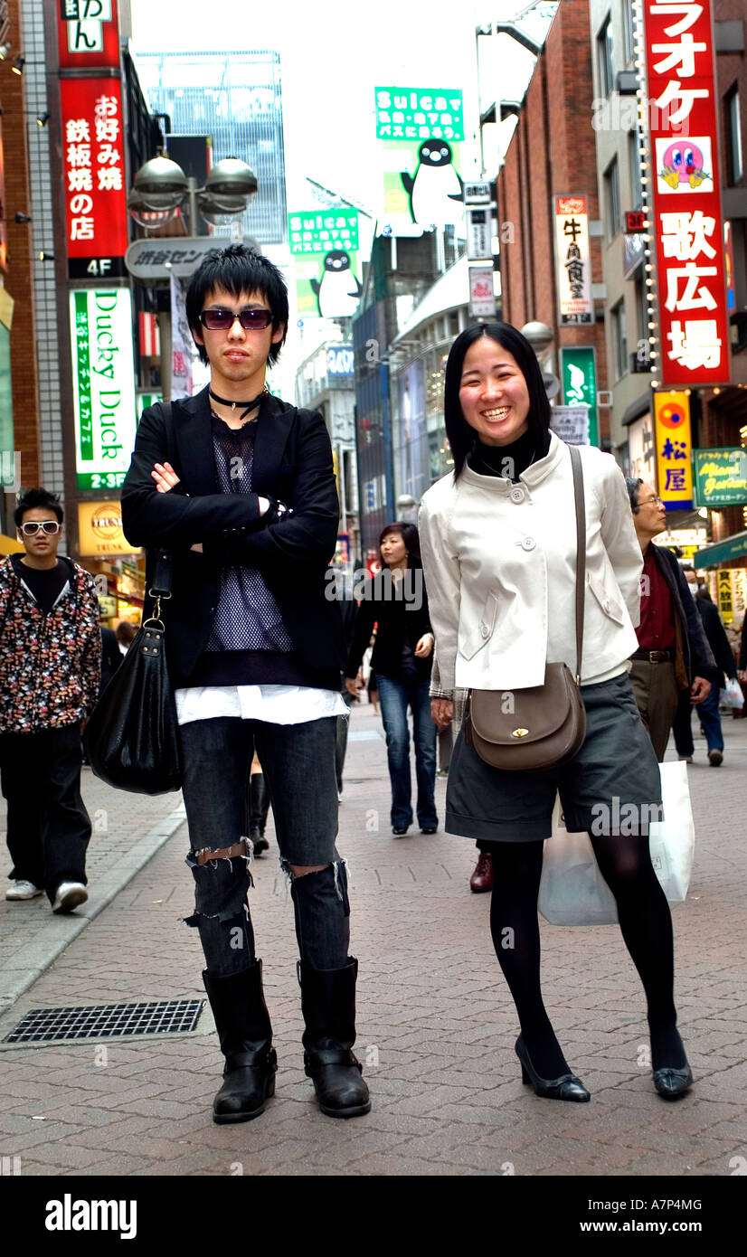 Tokyo Japan Shibuya Teen hipsters cosu purei costume outfit expression ...
