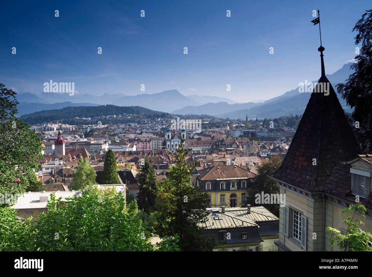 Skyline, Luzern (Lucerne), Switzerland Stock Photo - Alamy