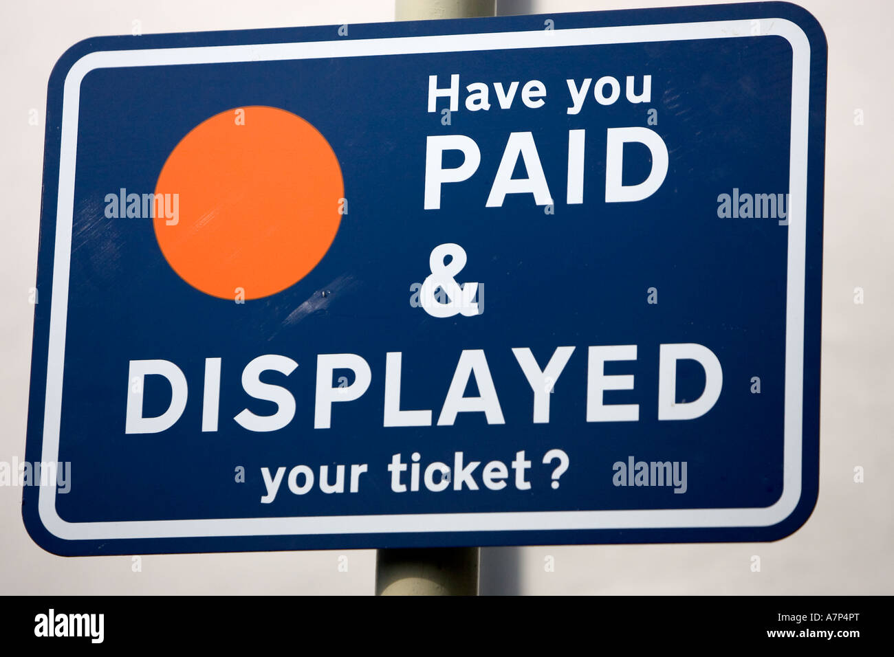 Pay and Display sign Stock Photo - Alamy