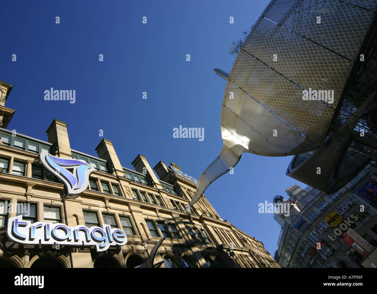 Exchange Square and The Triangle in Manchester UK Stock Photo - Alamy