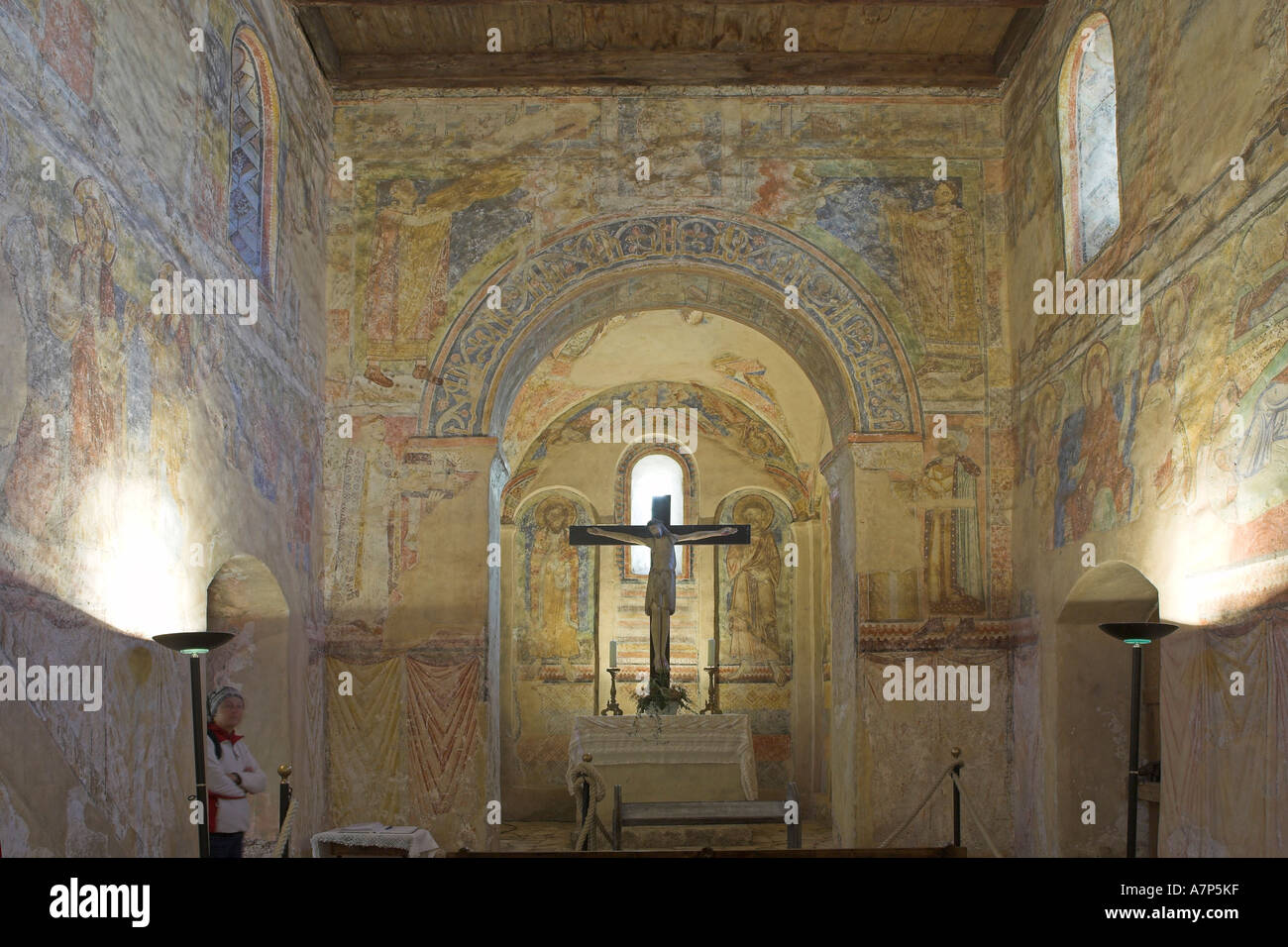 Johannes chapel apse with frescos and cross dating back to the 12 ...