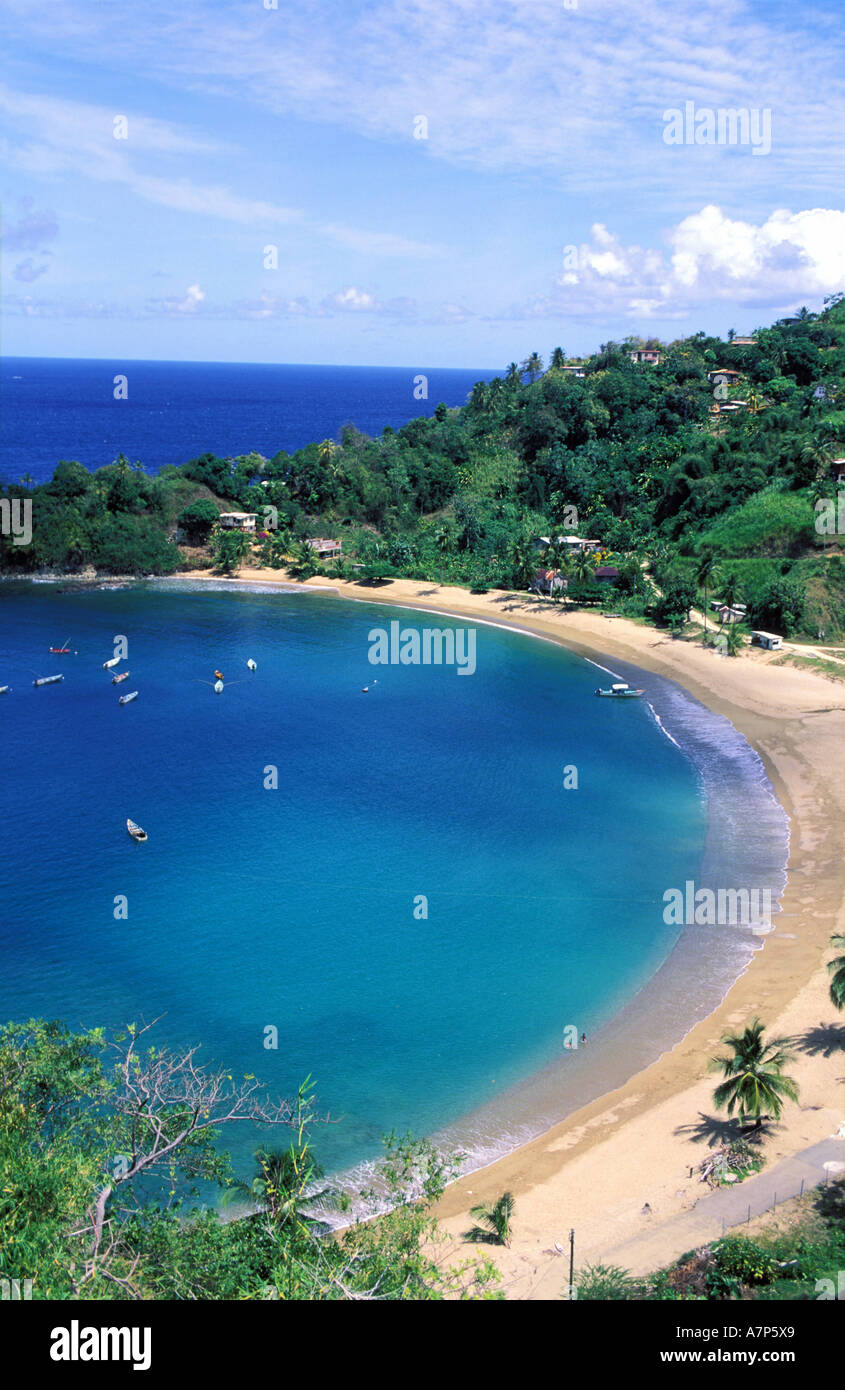 Trinidad and Tobago, Tobago, Parlatuvier Bay beach Stock Photo - Alamy