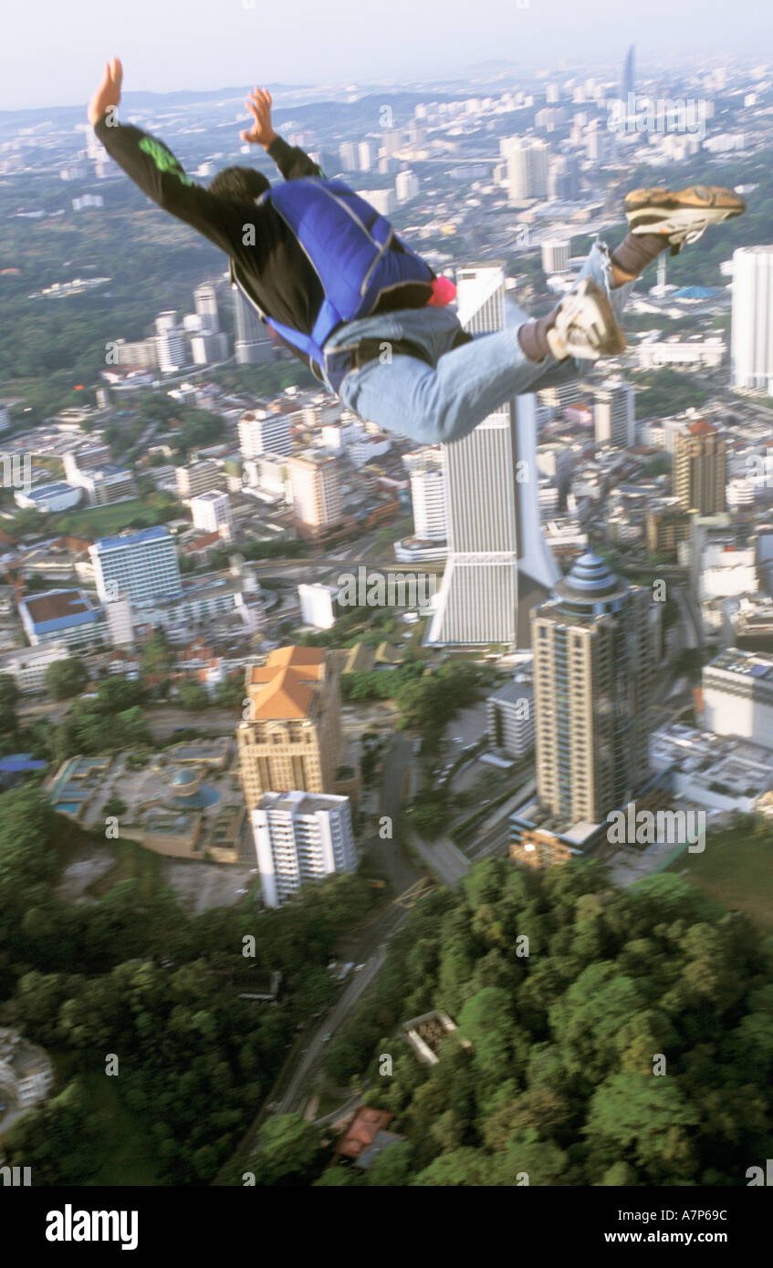 Base Jumping Menara KL International Tower Jump Kuala Lumpur Malaysia Stock Photo - Alamy