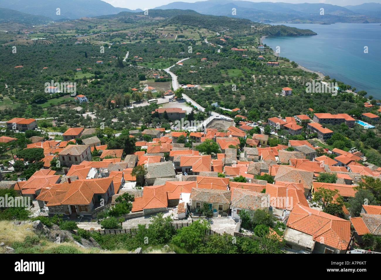 Mithymna (Molyvos), Lesbos Island, Greece Stock Photo - Alamy
