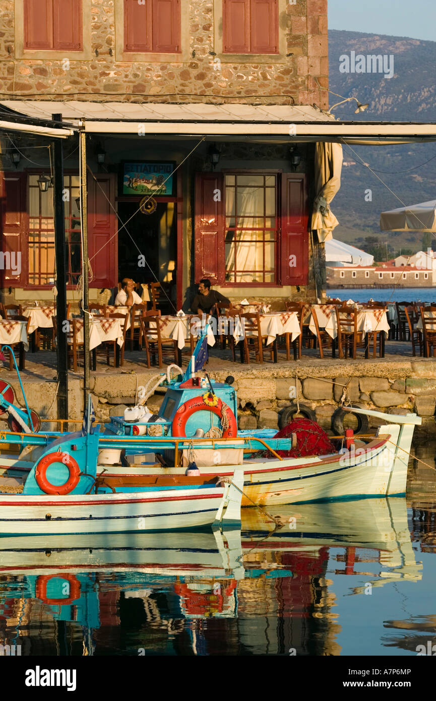 Fishing port, Mithymna (Molyvos), Lesbos Island, Greece Stock Photo - Alamy