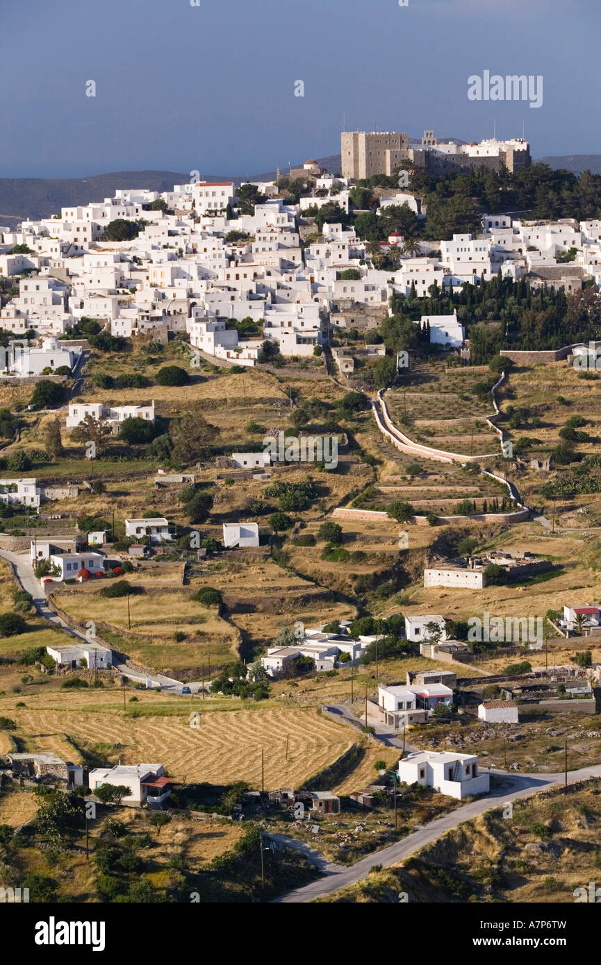Monastery of St. John the Theologian, Hora, Patmos, Greece Stock Photo ...
