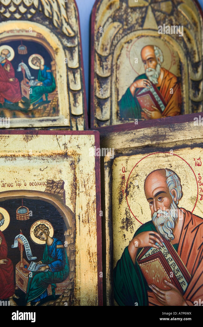 Icons, Monastery of St. John the Theologian, Hora, Patmos, Greece Stock ...