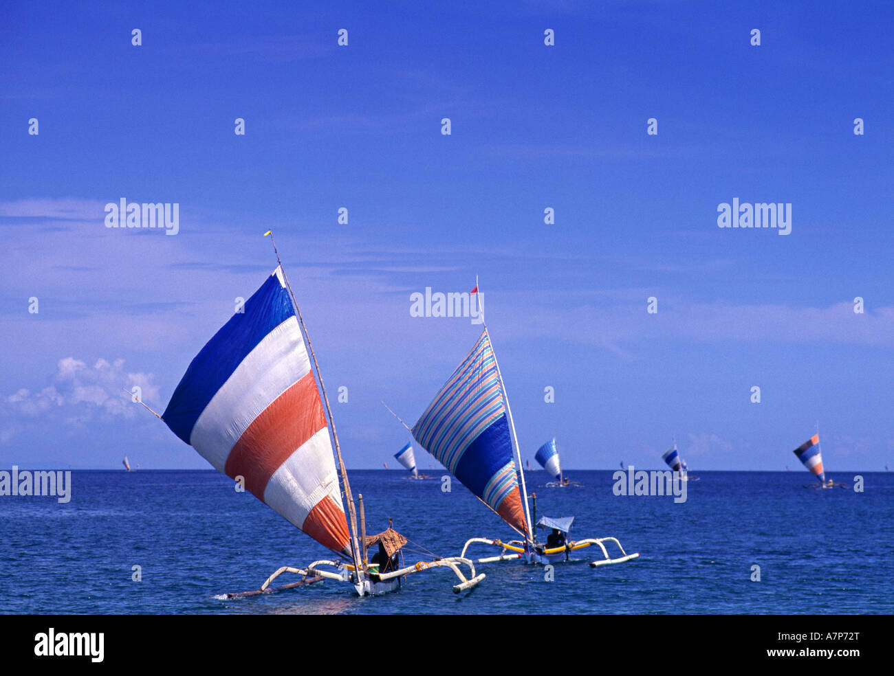 Traditional sailing boats, Lombok, Indonesia Stock Photo - Alamy