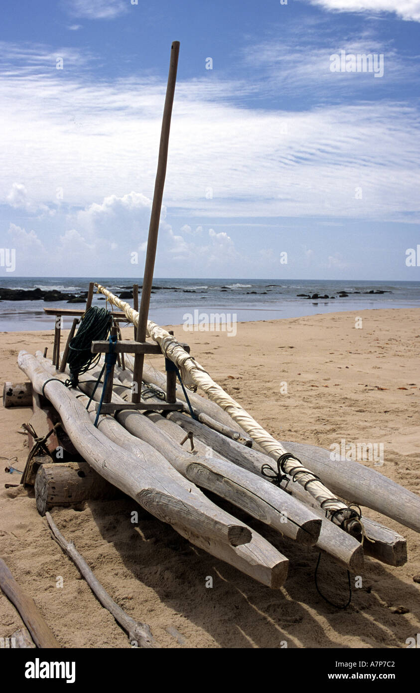 Native boat at Costa do Sauipe Brazil Stock Photo - Alamy
