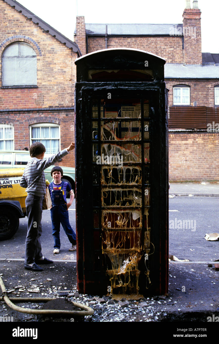 Handsworth Riots, Birmingham, England. 1985 The second Handsworth riots ...