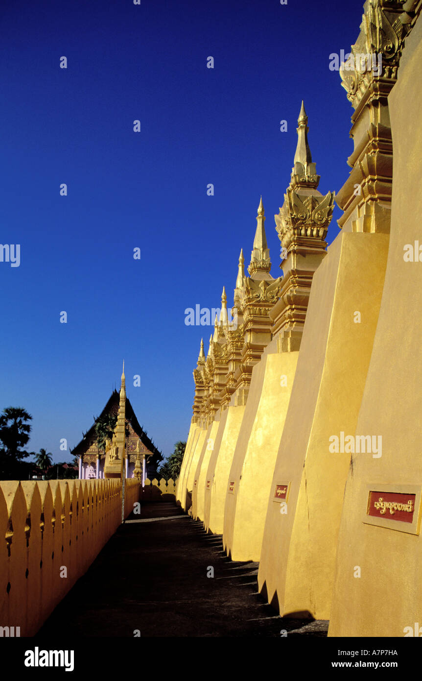 Laos, Viangchan Province, That Luang temple (National Monument Stock ...