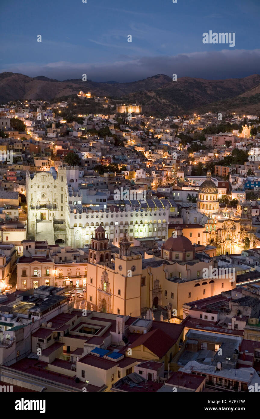 View of Guanajuato from El Pipila Monument, Guanajuato, Mexico Stock ...