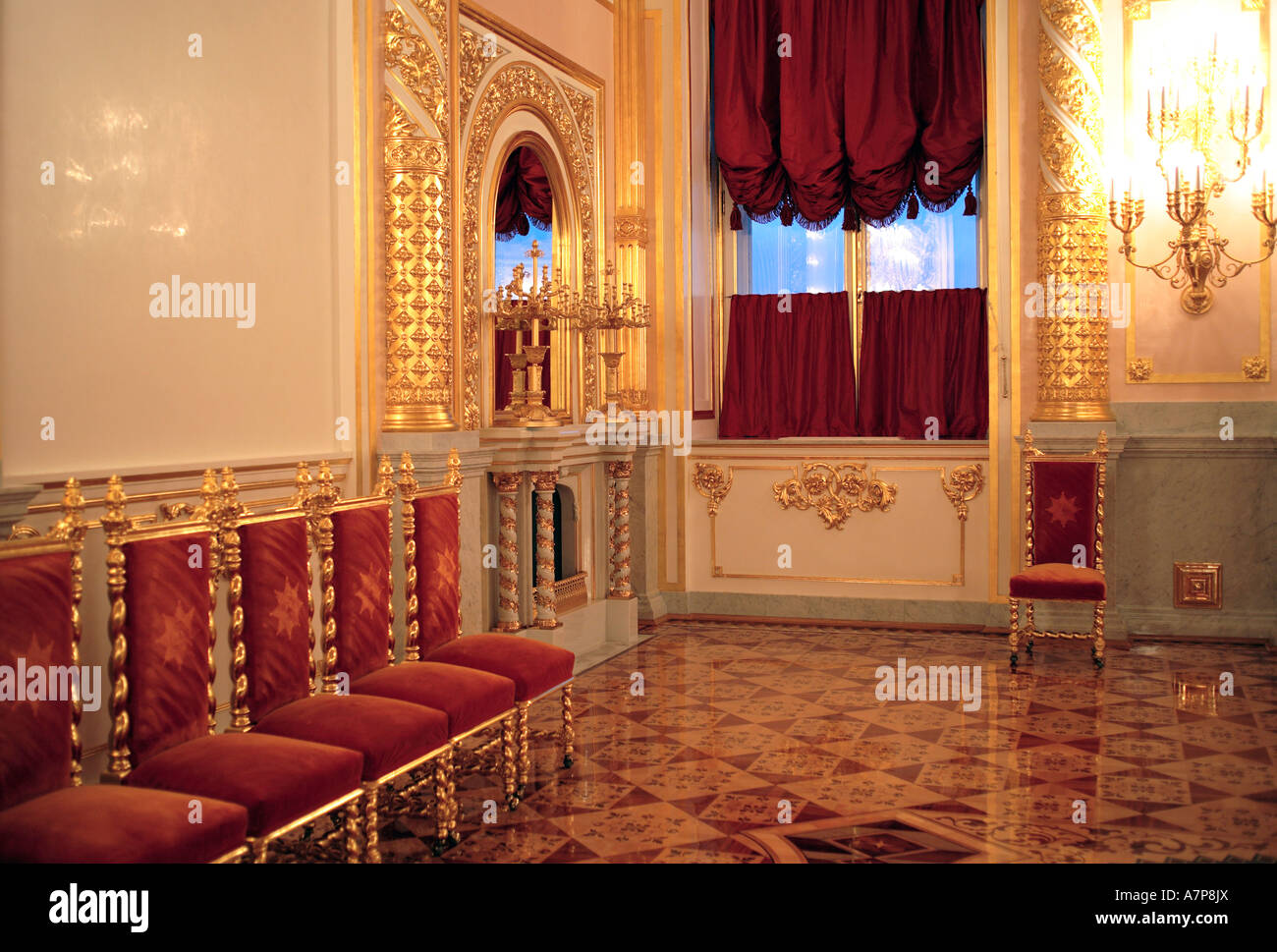 Alexandrovskiy (St. Alexander's) Hall, The Grand Kremlin Palace ...