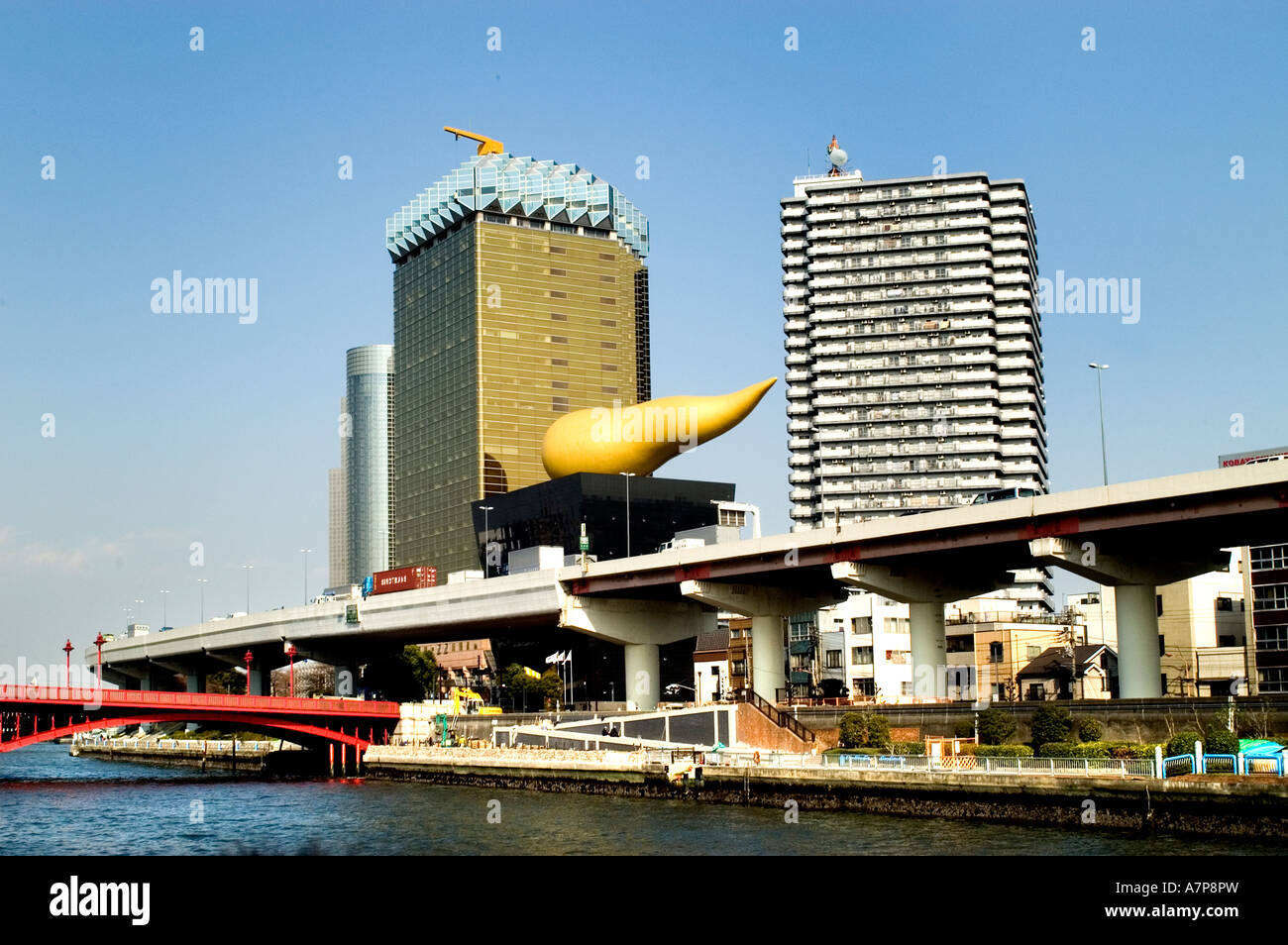 Sumida River Tokyo architecture modern town Japan Stock Photo - Alamy