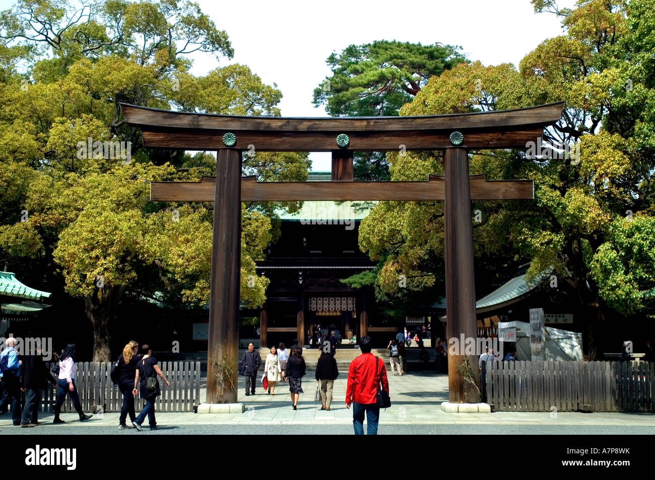 Tokyo Meiji Shrine Jingu Inner garden Royal Japan Stock Photo - Alamy