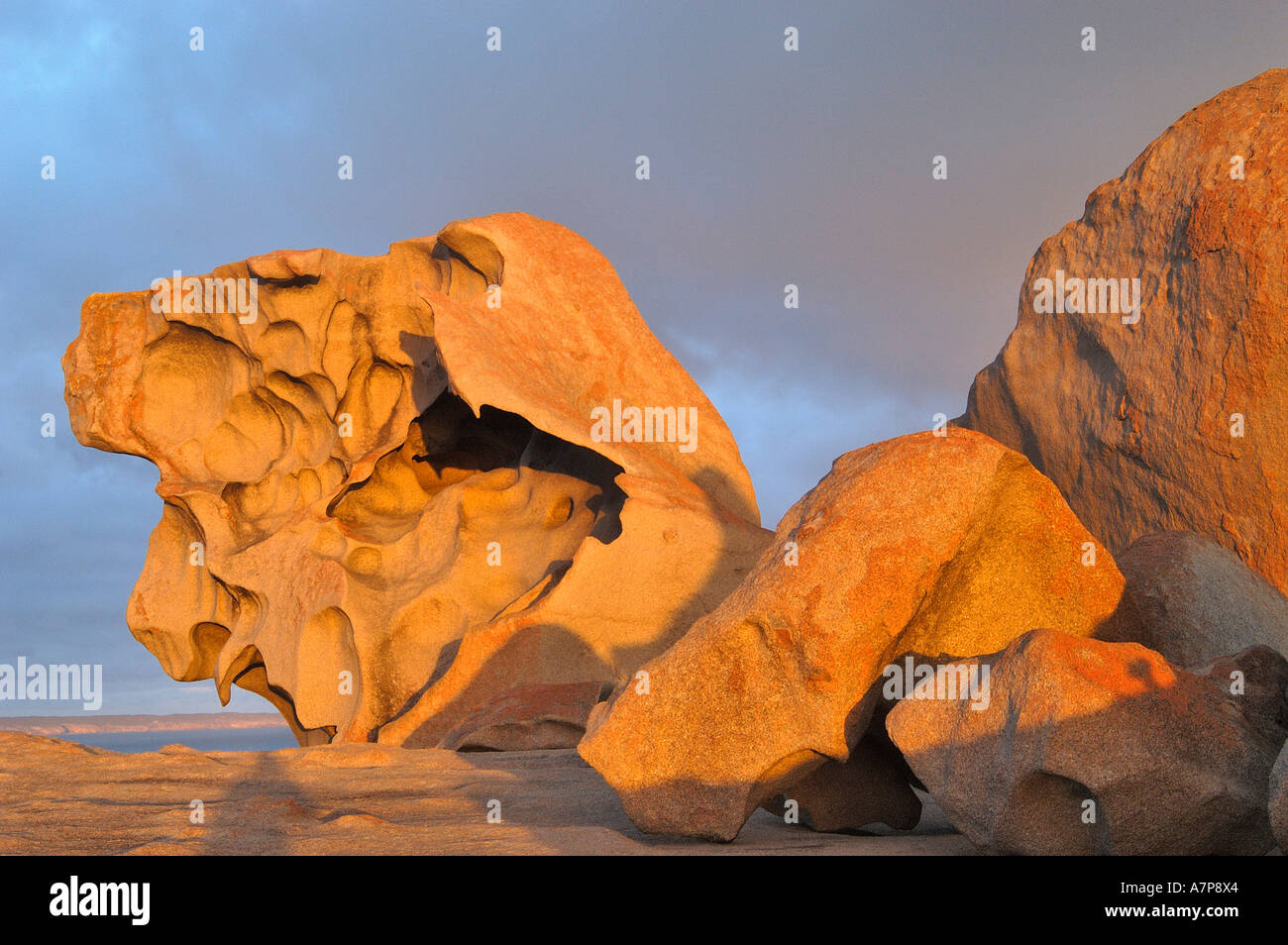 Remarkable Rocks at sunset on Kangaroo Island Australia Stock Photo - Alamy