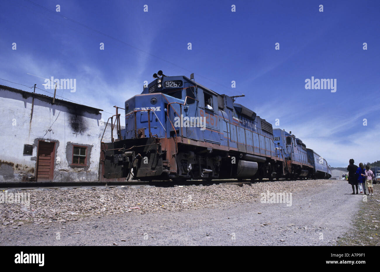 Mexico Chihuahua State The Chihuahua To Al Pacifico Train Leaving Creel ...