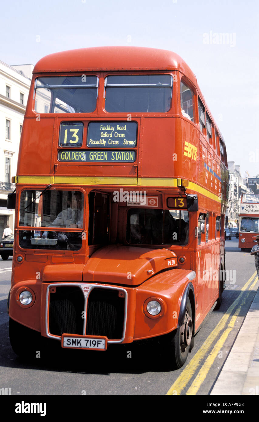 United Kingdom, London, a double decker bus Stock Photo - Alamy