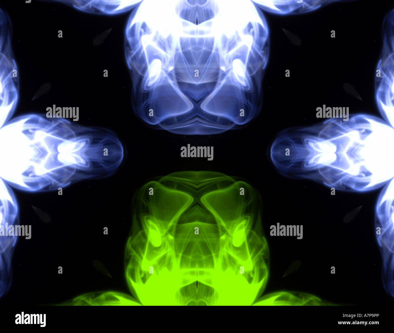 kaleidoscope kaleidoscopic pattern shapes blue black abstract art arty ...