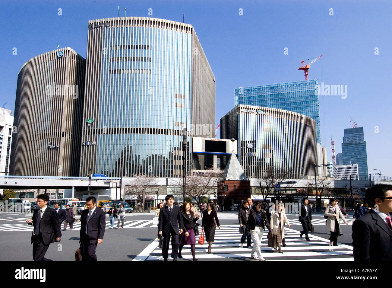 Japan Town City Centre Tokyo Architecture modern Stock Photo - Alamy