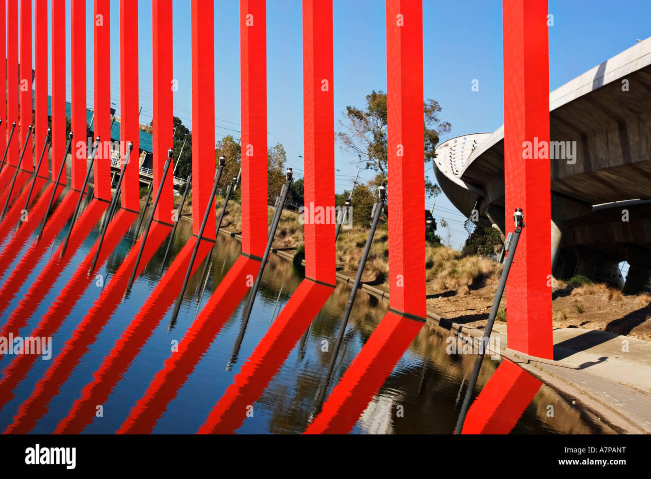 Melbourne Architecture / This vivid coloured structure is called the ...