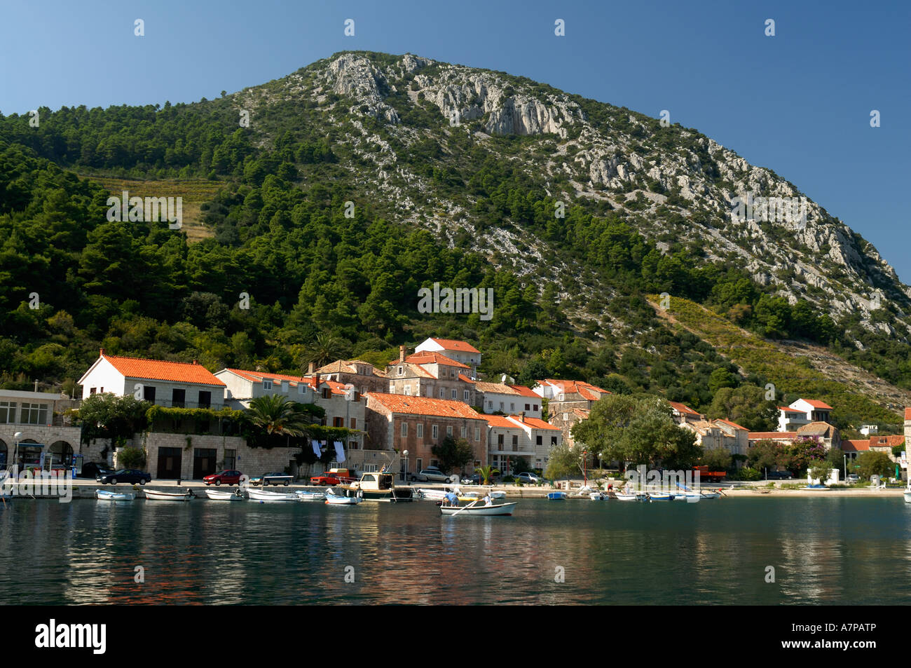 boats in the harbour of Trstenik Peljesac peninsula Dalmatia Croatia Stock Photo - Alamy