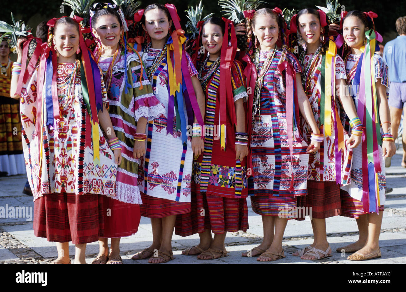 Mexico, Oaxaca State, Oaxaca city, Guelaguetza Festival in July Stock ...