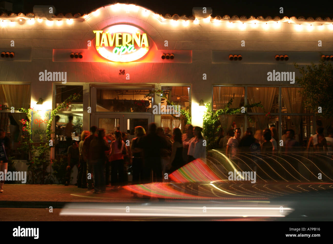 Opa taverna hi-res stock photography and images - Alamy