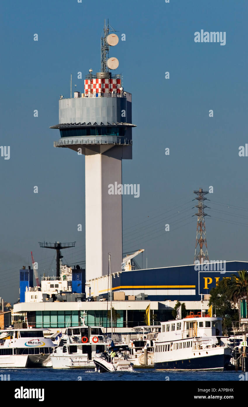 Shipping Industry / The Port Harbour Master`s tower.Port of Melbourne ...