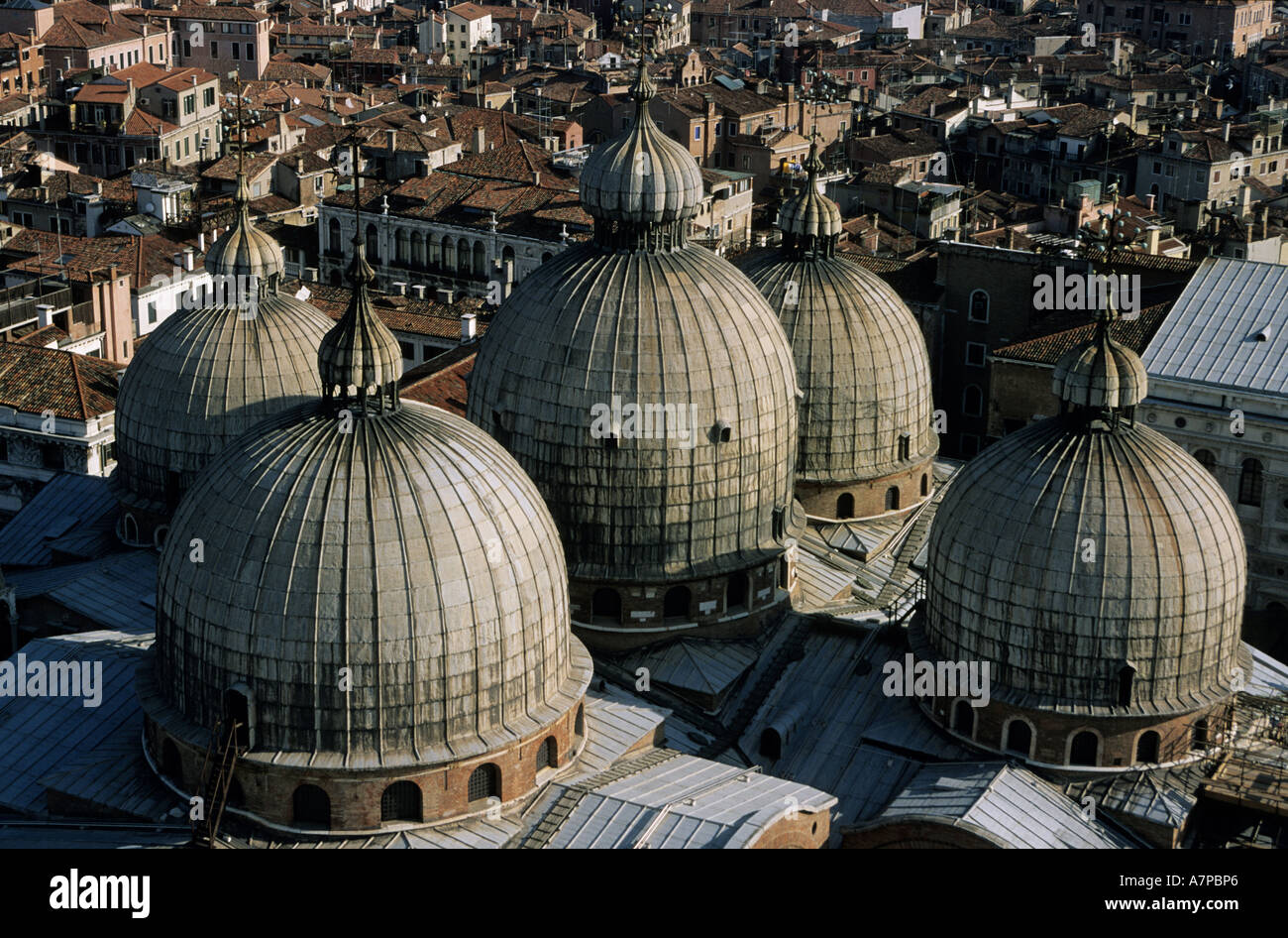 Italy, Veneto, Venice, the domes of San Marco basilica Stock Photo - Alamy