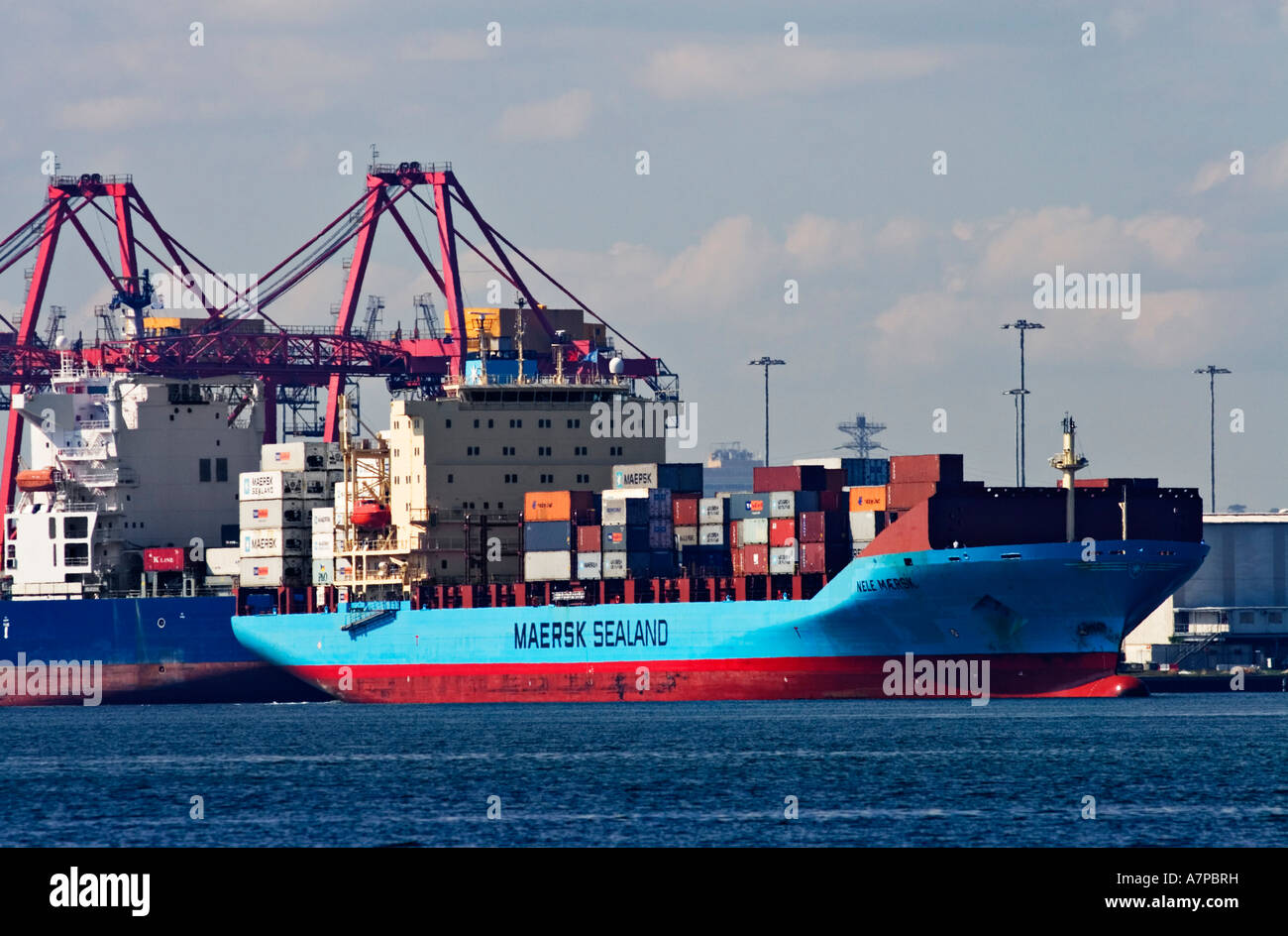 Shipping Industry / A Container Ship is outbound.The "Port of Melbourne ...