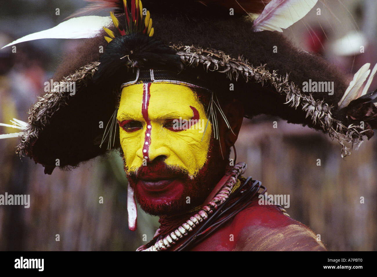 Ceremonial face body paint decoration hi-res stock photography and ...