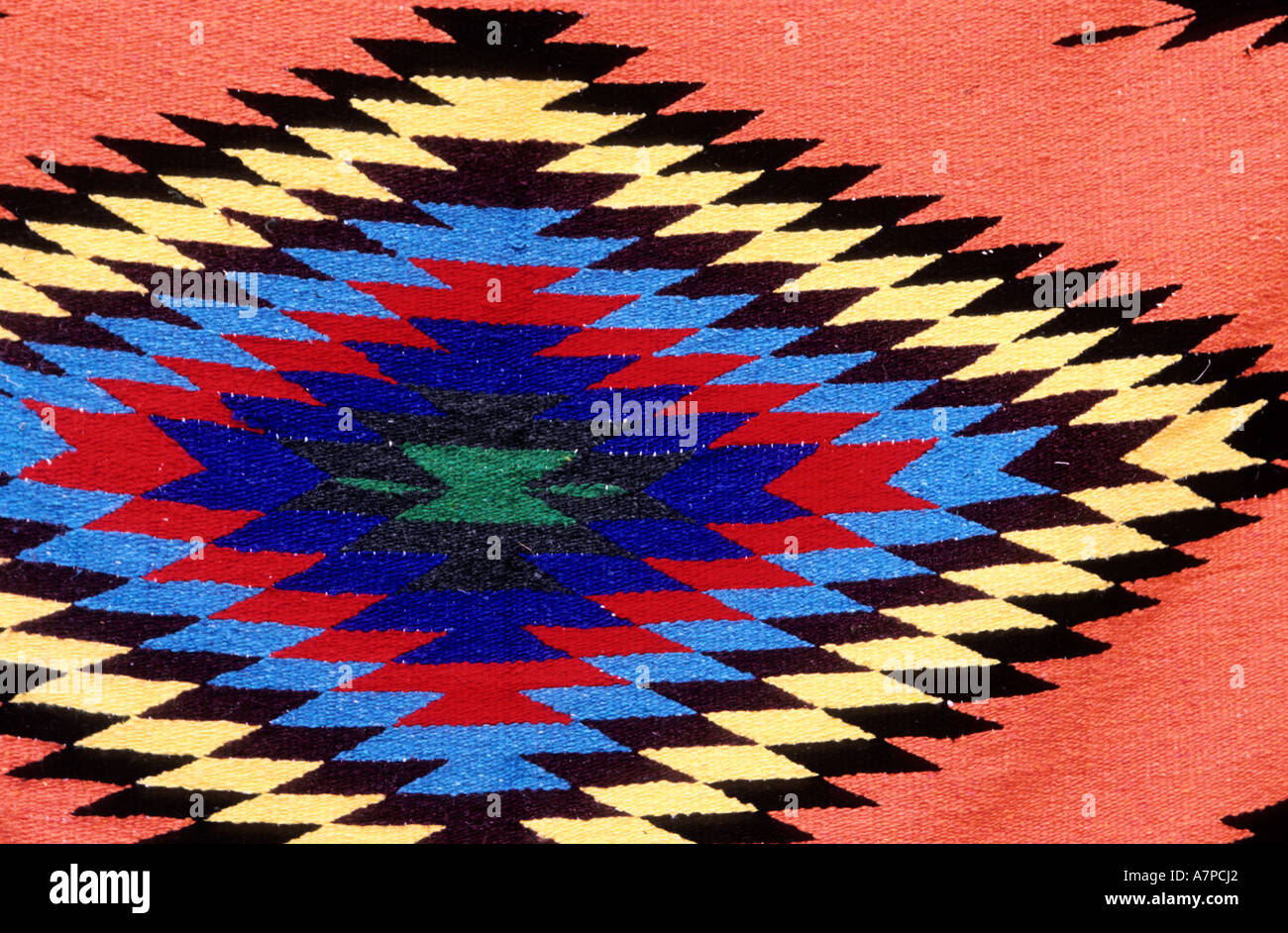 Mexico, Quintana Roo State, Riviera Maya, fabric with Mayan patterns ...