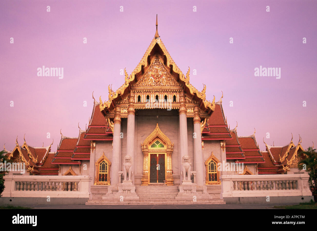 Thailand, Bangkok, Marble Temple, Wat Benchamabophit Stock Photo - Alamy