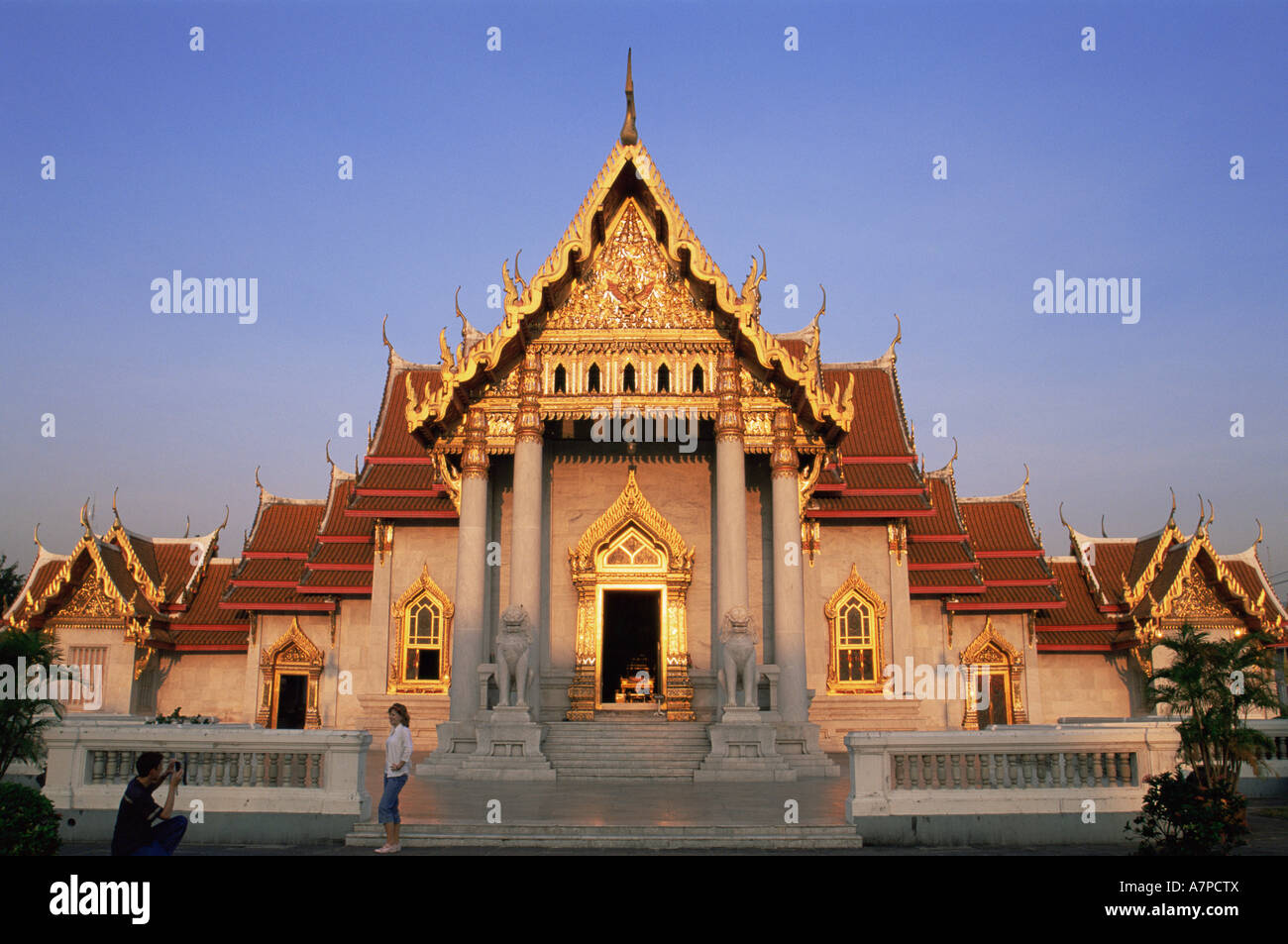 Thailand, Bangkok, Marble Temple, Wat Benchamabophit Stock Photo - Alamy