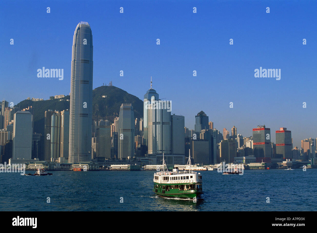 Hong kong peak kowloon skyline victoria harbour buildings modern cities ...
