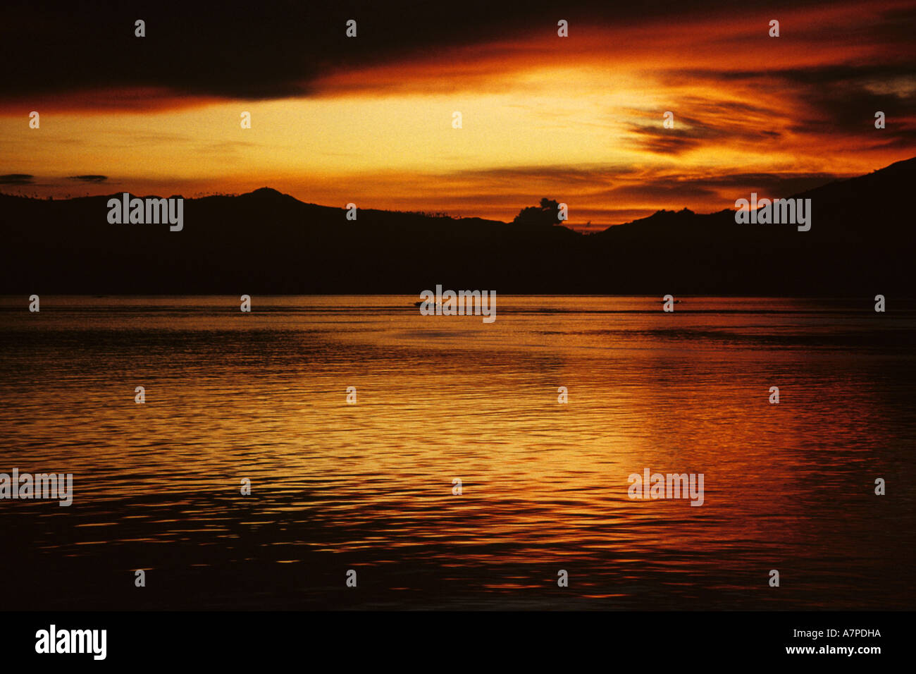 sunset, Indonesia, Komodo Island Stock Photo - Alamy