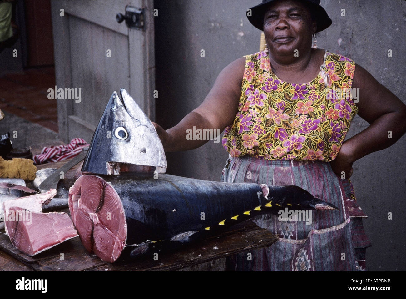 Fish fish market grenada market hi-res stock photography and images - Alamy
