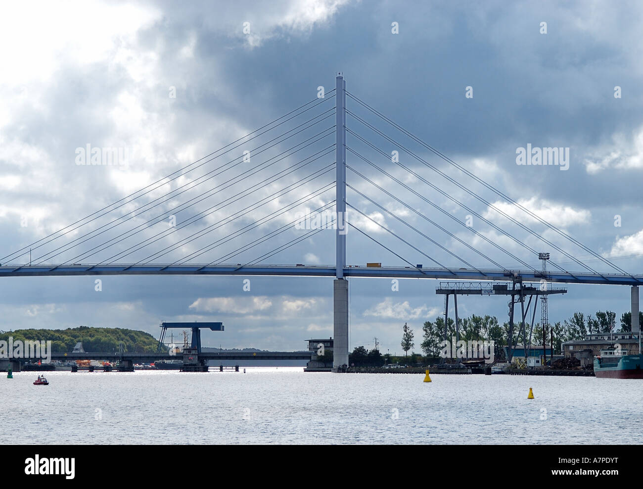 Stralsund new bridge to Ruegen Stock Photo - Alamy